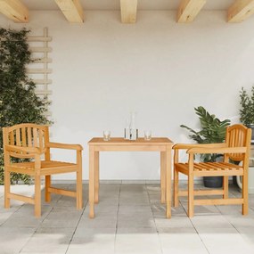 Zahradní židle 2 ks 58 x 59 x 88 cm masivní teakové dřevo