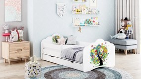 Dětská postel Tobík - kouzelný strom (Vybírat můžete z mnoha motivů a barev.)