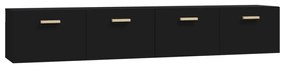 Nástěnné skříňky 2 ks černé 100 x 36,5 x 35 cm kompozitní dřevo - Default Title