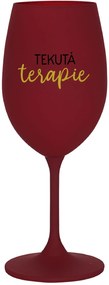 TEKUTÁ TERAPIE - bordo sklenice na víno 350 ml