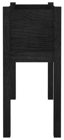 Zahradní truhlíky 2 ks černé 70 x 31 x 70 cm masivní borovice,  810828