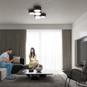 Sollux Lighting Stropní svítidlo SUNDE 11 černé