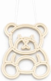 ECOprint vánoční ozdoba medvídek 30 cm bílá, 3D tisk, plast, venkovní