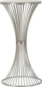 Designový odkládací stolek Zaibunissa 50 cm stříbrný