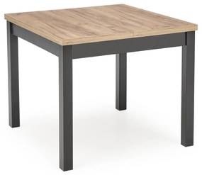 Rozkládací jídelní stůl TIAGO SQUARE řemeslný dub/černý