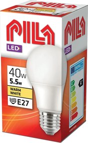 Philips LED žárovka Pila E27, 5,5 W, 470 lm, 2700 K