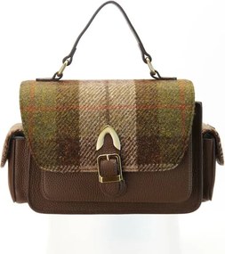 Kabelka The Melrose Chestnut Tartan kožená - Islander