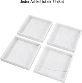 MARBLE Mramorový tác - bílá