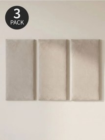 Sinsay - Obdélníkové čalouněné panely 3 pack - béžová