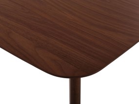 Rozkládací jídelní stůl 120/150 x 75 cm tmavé dřevo MADOX Beliani