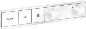 Hansgrohe RainSelect, baterie pod omítku na 2 spotřebiče, matná bílá 15380700