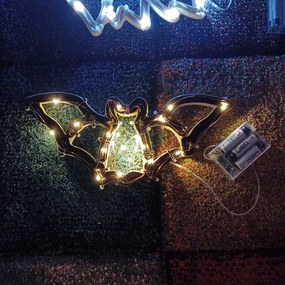 ECOprint ozdoba netopýr 30 cm bílá, 3D tisk, plast, venkovní