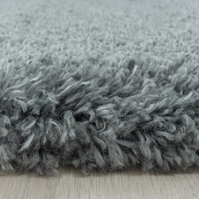 Ayyildiz koberce Kusový koberec Fluffy Shaggy 3500 light grey kruh - 200x200 (průměr) kruh cm