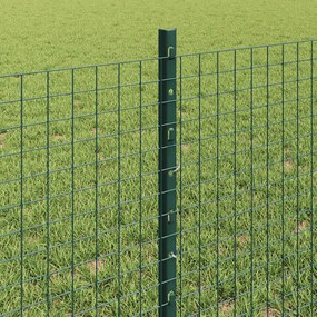 Svařovaná drátěná plotovina s tyčkami 50 x 0,6 m Zelená 3336509