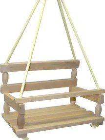 RAPPA Dřevěná houpačka UNI / Houpačka / se zábranou / nosnost 80 kg