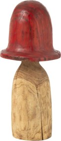 Přírodní dřevěná dekorace houba Mushroom XL - Ø 35*70 cm