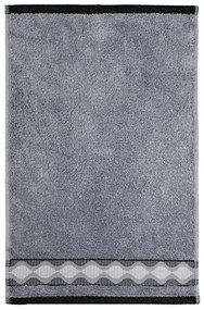 SMOOTH WAVES ručník 30 x 50 cm, šedá