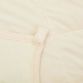 Zátěžová deka světle krémová 200 x 220 cm 9 kg textil 3154875