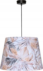 Závěsná lampa Zwis E27 Stínidlo Kužel 34x44 h29 Listy Boho Primavera