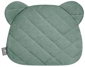 Sleepee Sametový polštář ve tvaru medvídka ROYAL BABY zelený