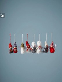 Sinsay - Vánoční ozdoby 8 pack - vícebarevná
