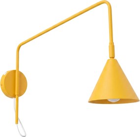 Sollux Lighting Nástěnné svítidlo NOX 1 žluté s vypínačem