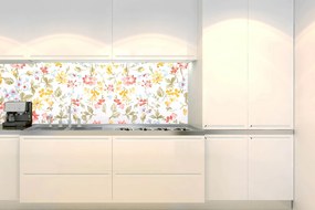 DIMEX | Fototapeta do kuchyně Vintage provensalská tapeta KI-180-213 | 180 x 60 cm | vícebarevná, bílá
