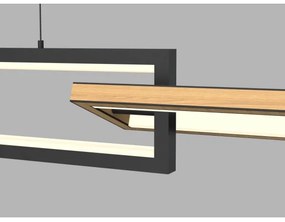 Wofi 7022-306- LED Stmívatelný lustr na lanku MATERA LED/30W/230V černá/hnědá