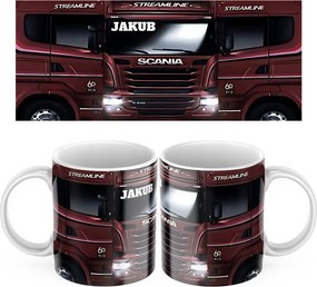 Keramický hrnek s motivem kamionu Scania 2 450ml