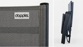 Doppler ACTIVE relaxační zahradní křeslo antracit/šedá