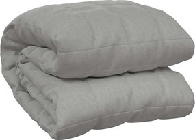 Zátěžová deka šedá 220 x 240 cm 15 kg textil 3154792