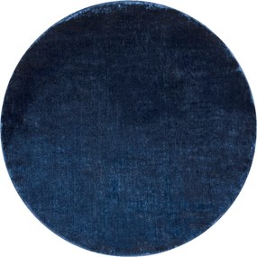 Dywany Łuszczów, Kusový koberec Visco Rabbit Dark blue 10 kruh, 120x120 (průměr) kruh, modrá, dětský pokoj