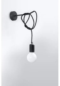 Sollux SL.0373 - Nástěnné svítidlo EDISON 1xE27/60W/230V černá