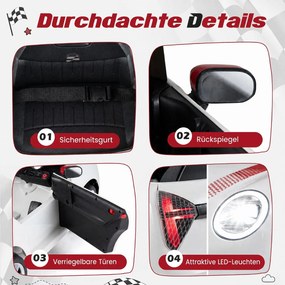 Costway Dětské autíčko 12 V BMW Mini Design Elektrické autíčko pro děti