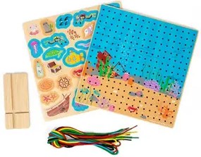 Bigjigs Toys Provlékací deska moře / od 3 let