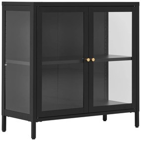 House Nordic Skleněný kabinet DALBY černý