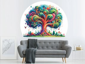 Nalepte.cz Pestrobarevný strom arch 47 x 35 cm