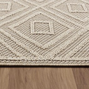 Ayyildiz, Kusový koberec Patara 4956 Beige – na ven i na doma, 80x150, béžová, chodba / předsíň