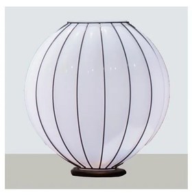 SIRU SIRU - Stolní lampa SFERA 1xE27/60W/230V černá/bílá benátské sklo SU0026