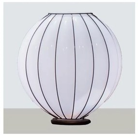 SIRU - Stolní lampa SFERA 1xE27/60W/230V černá/bílá benátské sklo