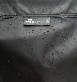 Rolser Poncho M černá / Pláštěnka na nákupní tašku / reflexní