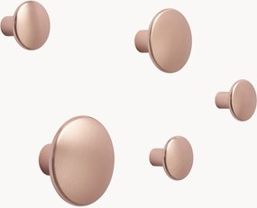 Sada nástěnných háčků z hliníku Dots, 5 dílů