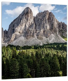 Obraz horské krajiny  (30x30 cm)