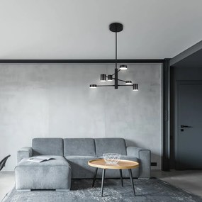 Rabalux Černé závěsné LED svítidlo Solomon 570mm 30W 6355