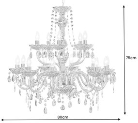 Designový lustr Sabella 75 cm zlatý