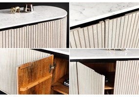 Massive home | Komoda  ADLON 170cm mramorová deska mango