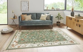 Hanse Home, Kusový koberec Naveh 104374 Green, 95x140, zelená, chodba / předsíň