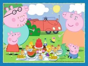 Ravensburger - Puzzle - Prasátko Peppa na oslavě 4 v 1 / od 3 let