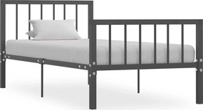 vidaXL Rám postele kov 90 x 200 cm [284568] Barva: Černá