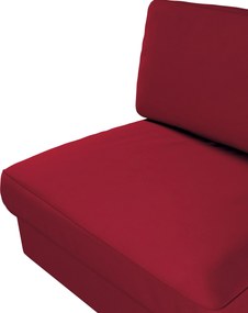 Potah na neskládací křeslo IKEA Kivik barva červená látka pletený vzor